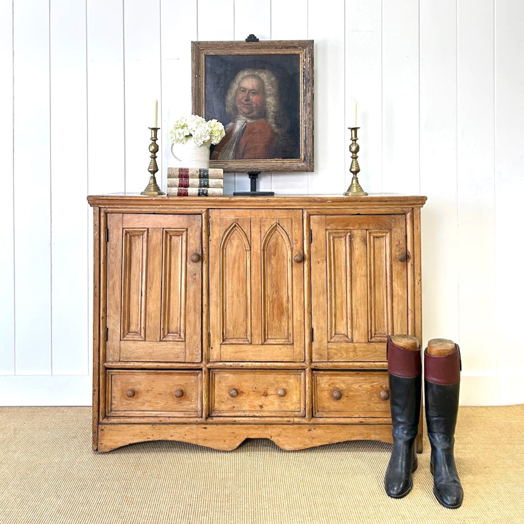 A Large Antique English Pine Sideboard c1890 – The Parsons Nose Antiques