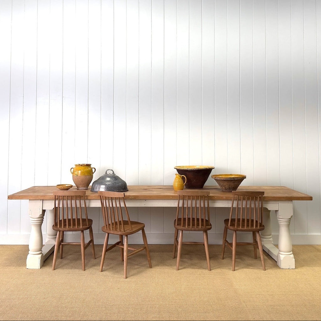 A Monumental English Country Pine 11ft Dining Table – The Parsons Nose ...