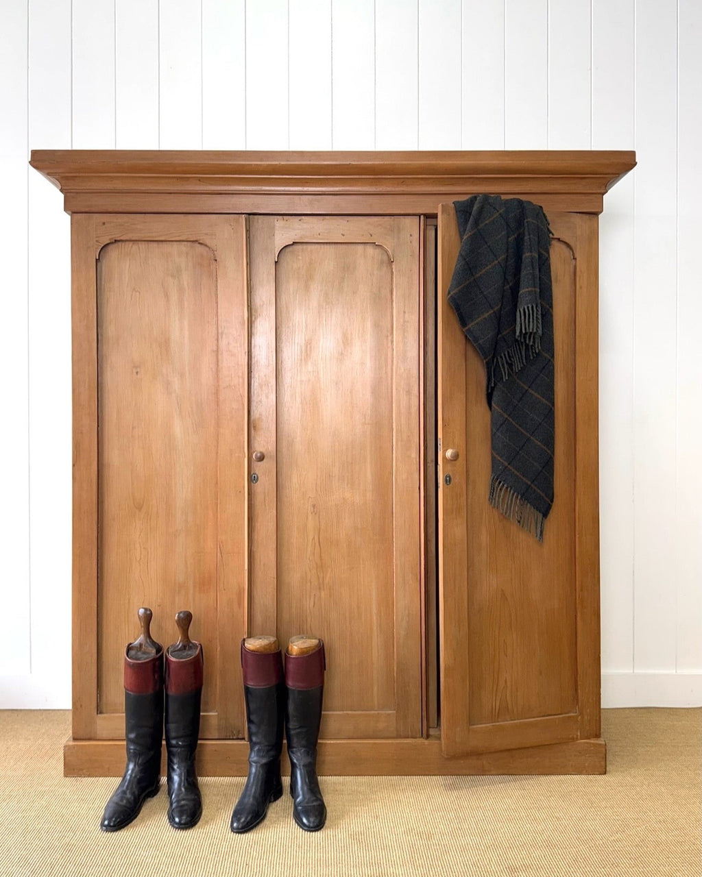 A Wonderful Pine Wardrobe or Cupboard – The Parsons Nose Antiques