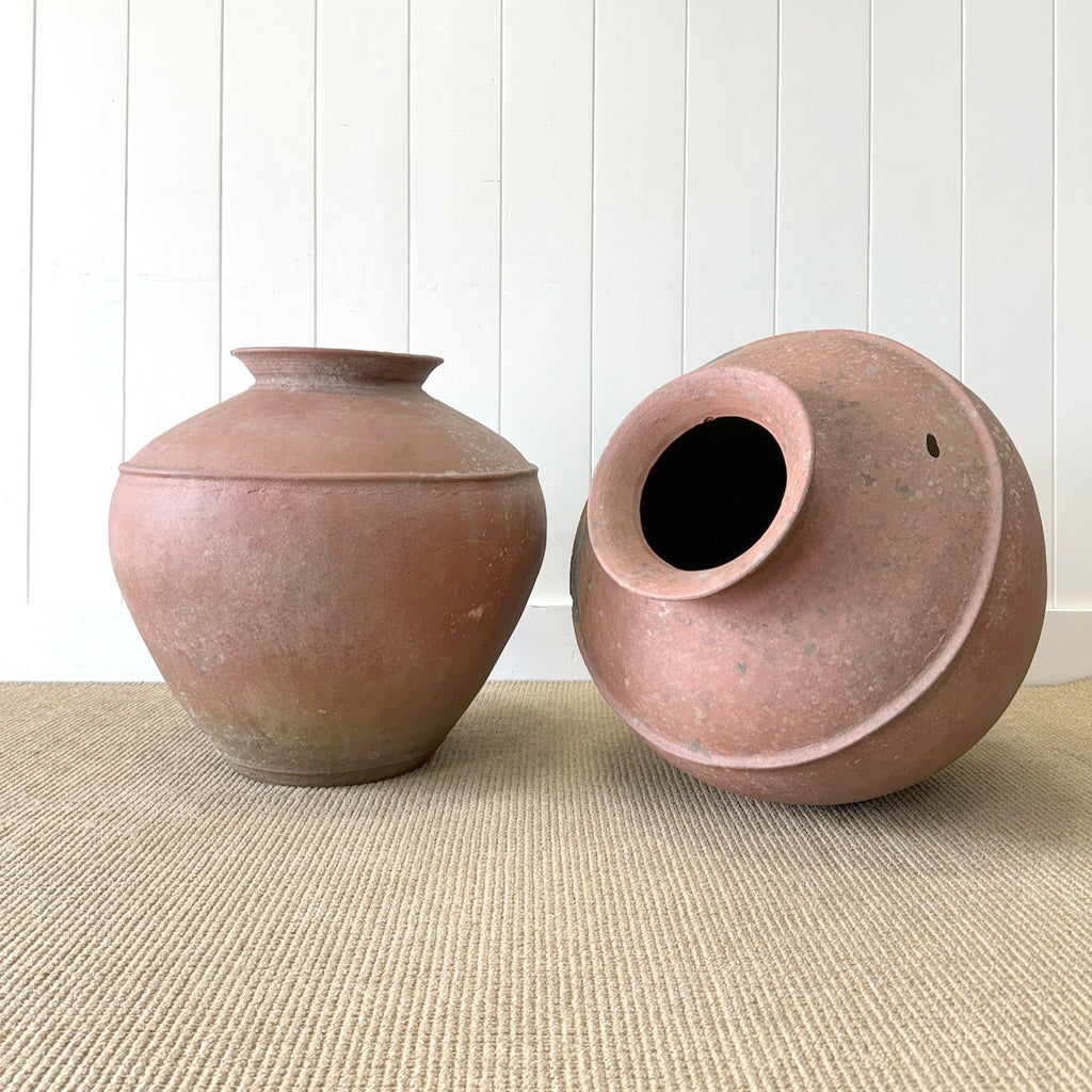 Pair of 19th Century Monumental Olive Jars – The Parsons Nose Antiques