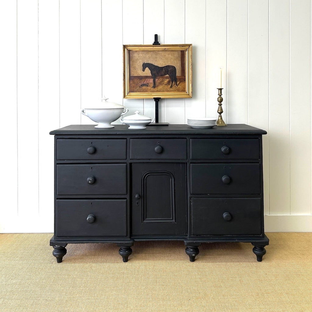 An Ebonized English Country Pine Buffet Sideboard – The Parsons Nose ...