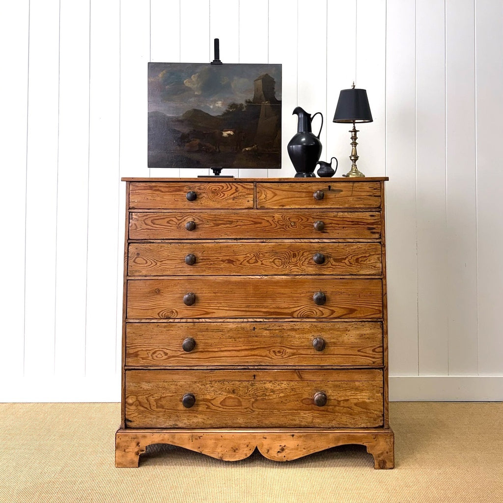 An Antique English Georgian Pine Chest of Drawers Dresser – The Parsons ...