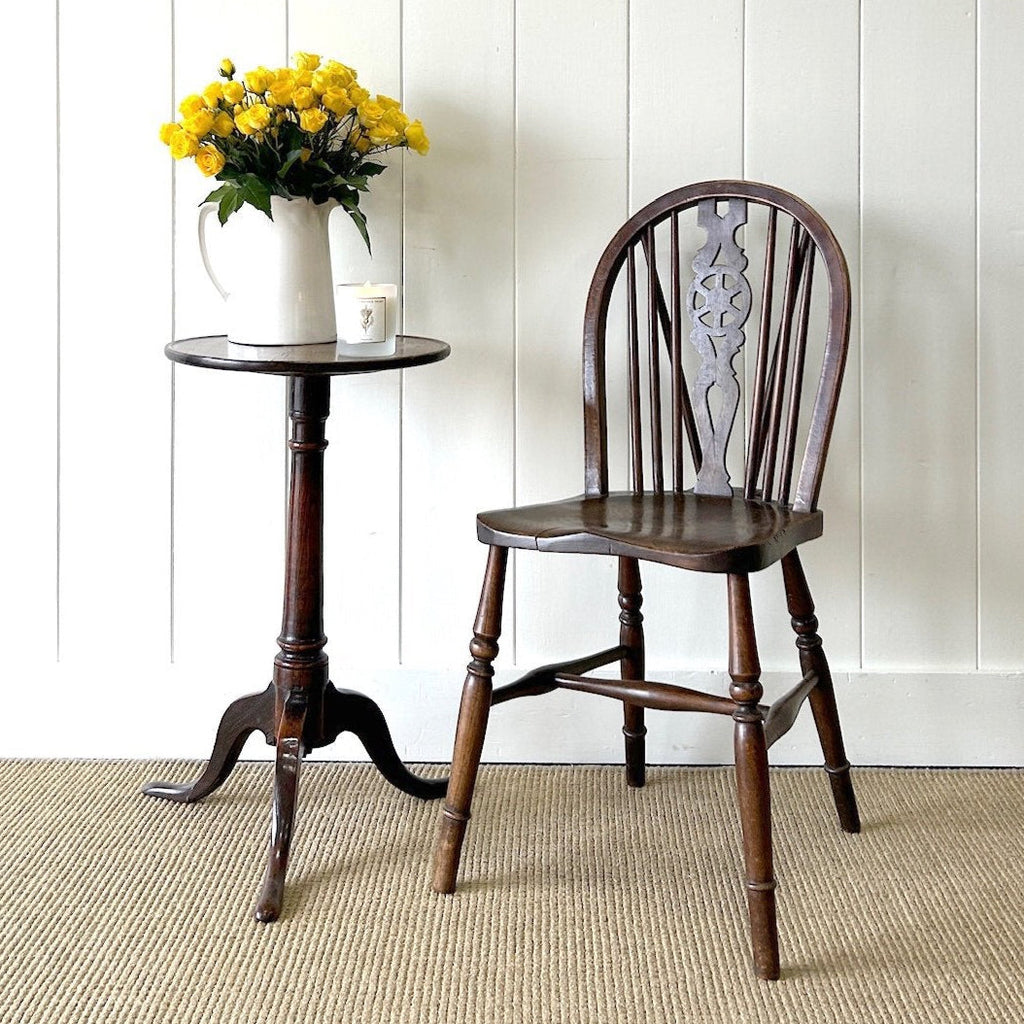 A Georgian Ash Wheel Back Windsor Side Chair – The Parsons Nose Antiques