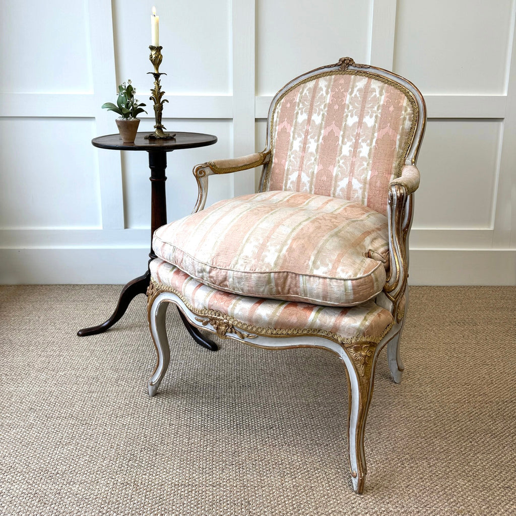 A Stunning French 18th Century Occasional Chair – The Parsons Nose Antiques